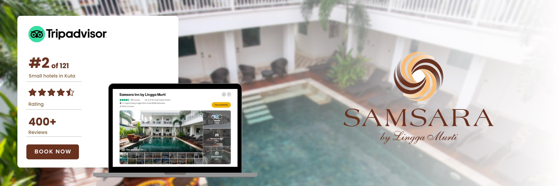 SAMSARA - TRIP ADVISOR - Samsara Hotel by Lingga Murti | Best Accommodation in Legian Bali